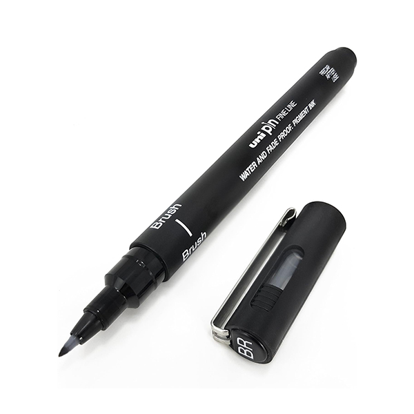 Estilógrafo Uni Pin Fine Line Brush (Pincel) Negro Estilógrafo Uni Pin Fine Line Brush (Pincel) Negro
